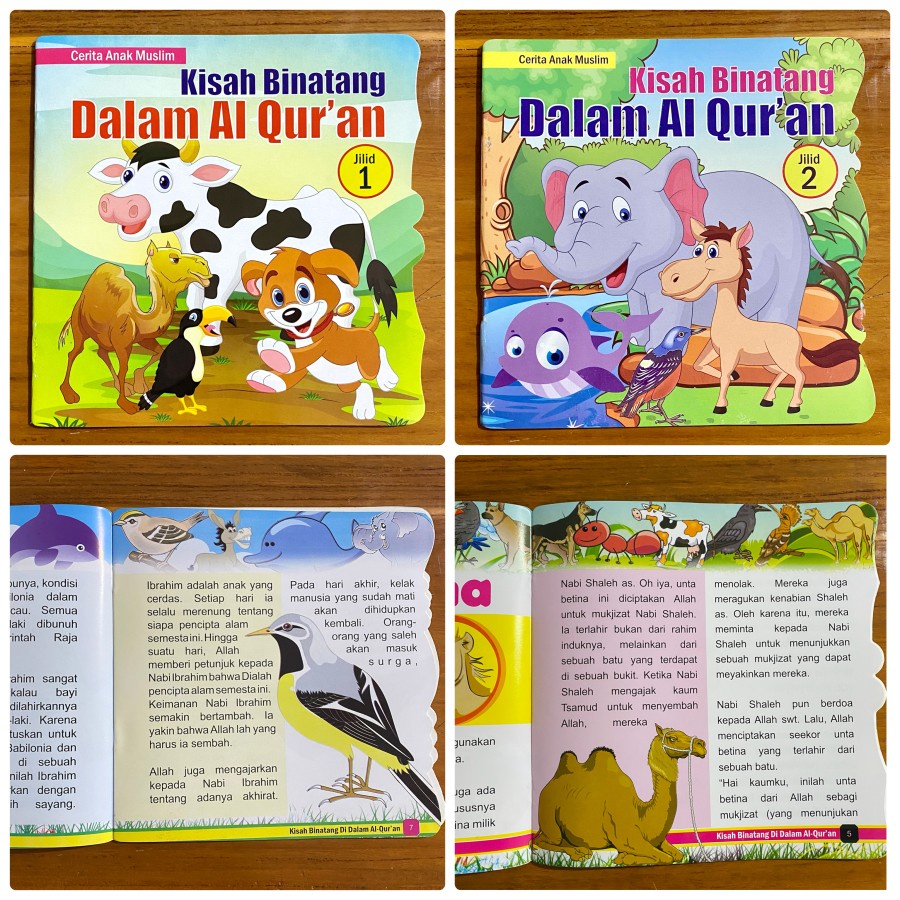 Jual Buku Cerita Anak Muslim Kisah Binatang dalam Alquran Jilid 1 dan 2 | Shopee Indonesia
