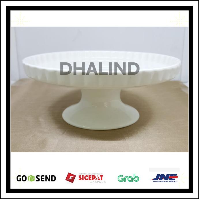 Jual Stand Piring Kue Keramik Display Putih 9" #A7005 / DRAGON | Shopee ...