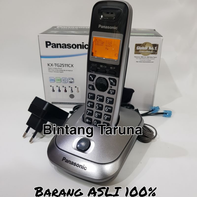 Jual Telepon Wireless Panasonic KX-TG2511 Wireless Panasonic KX-TG2511 | Shopee Indonesia