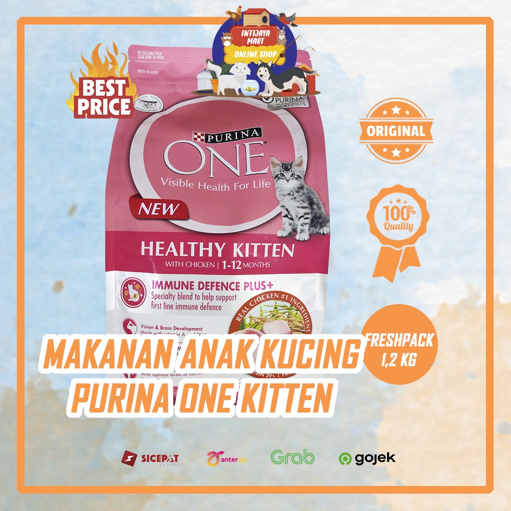 Jual Makanan Anak Kucing PURINA ONE Healthy Kitten 1,2kg | PROPLAN 1 ...