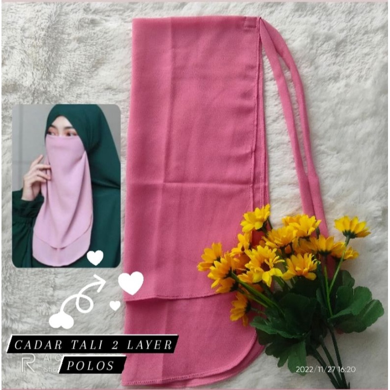 Jual Cadar Tali 2 Layer Polos (JBBjb) | Shopee Indonesia