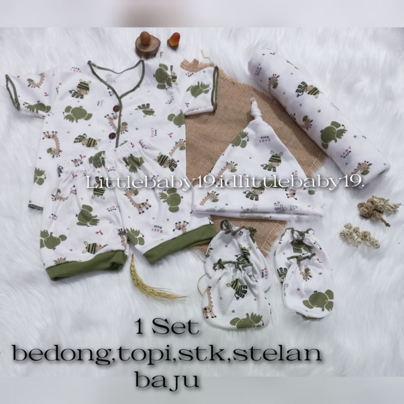 Jual Baju Bayi Set Bedong Topi /Swaddle Set Baby Motip Fullprint SNI ...