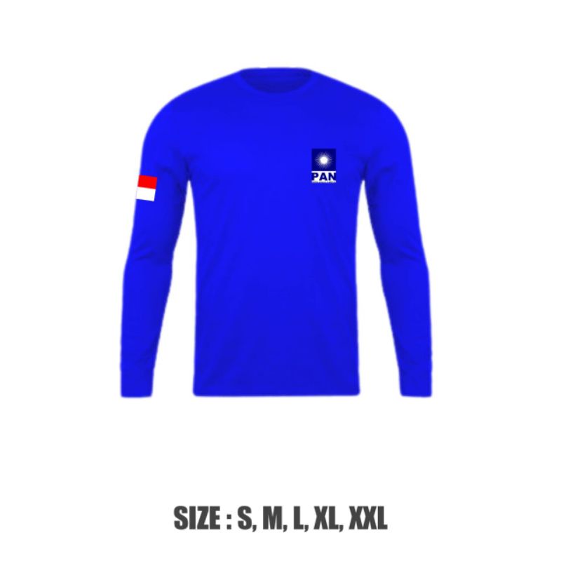 Jual KAOS PARTAI PAN LOGO SIMPLE LENGAN PANJANG | Shopee Indonesia