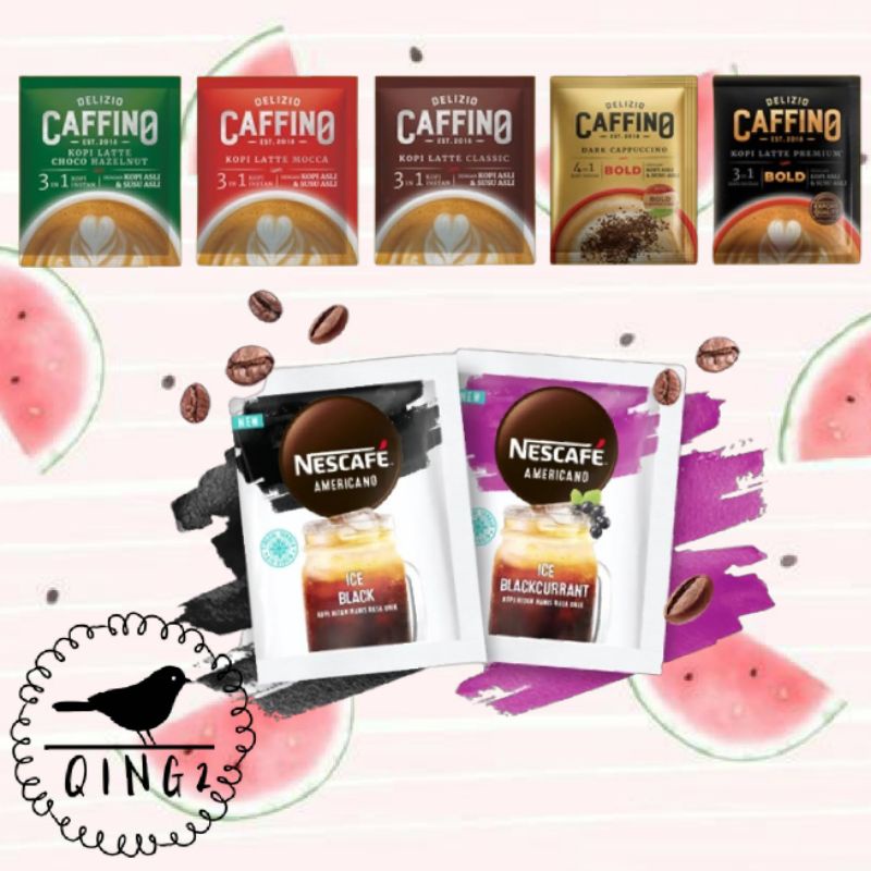 Jual Nescafe Americano Sachet 13.5gr / Caffino Sachet 20gr /25gr ...