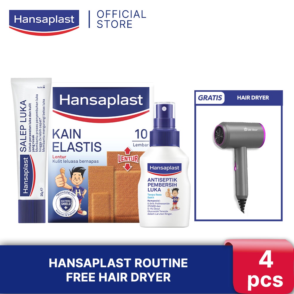 Jual Hansaplast Routine FREE Hair Dryer - Plester & Perawatan Luka ...