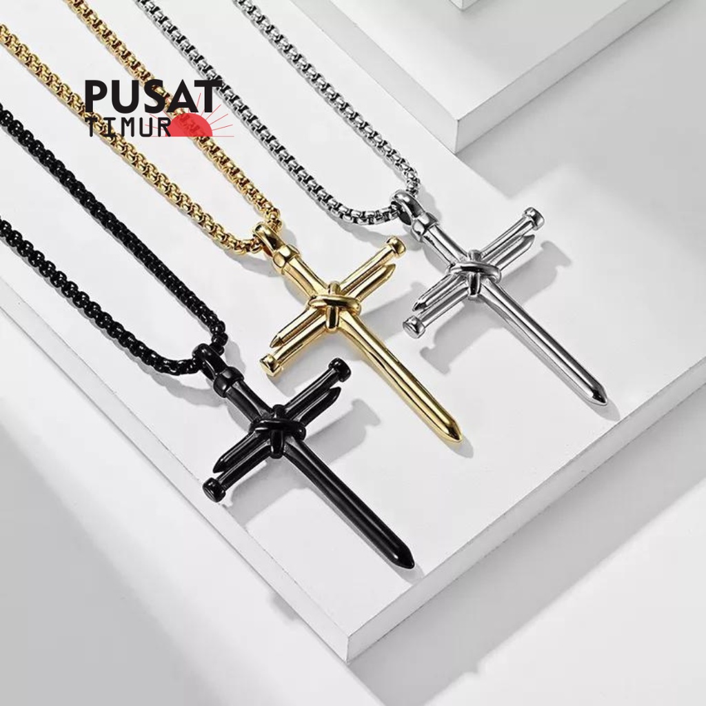 Jual Kalung Salib Model Paku Vintage Imam Klasik Pria Wanita I PUSAT ...