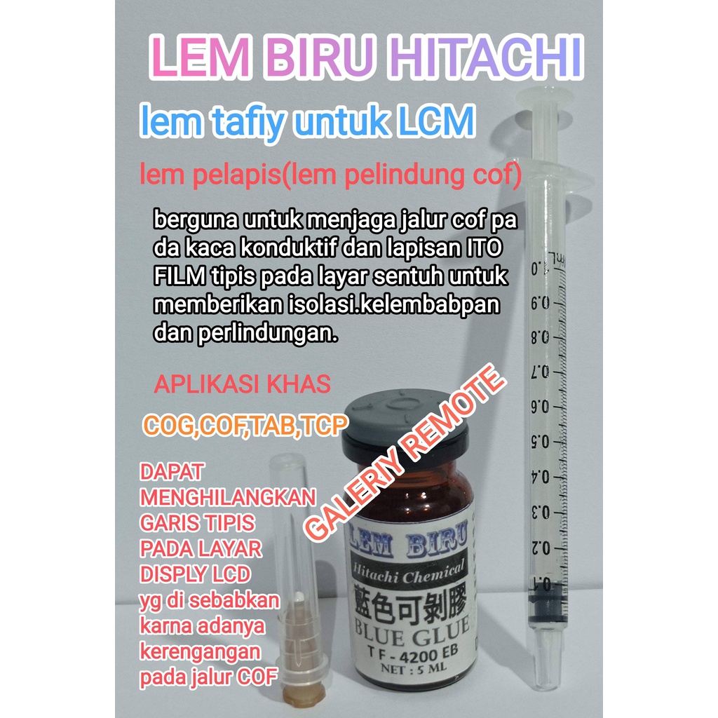 Jual BLUE GLUE - LEM BIRU TF-4200EB Lem Biru Hitachi Asli Lem Biru ...