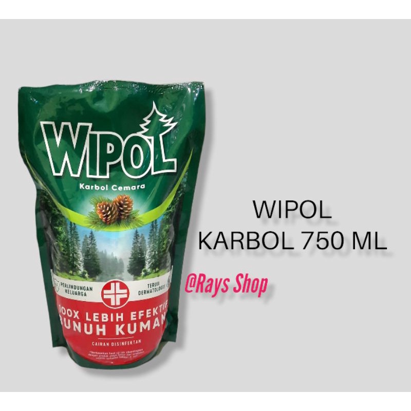 Jual WIPOL KARBOL CEMARA 750 ML | Shopee Indonesia