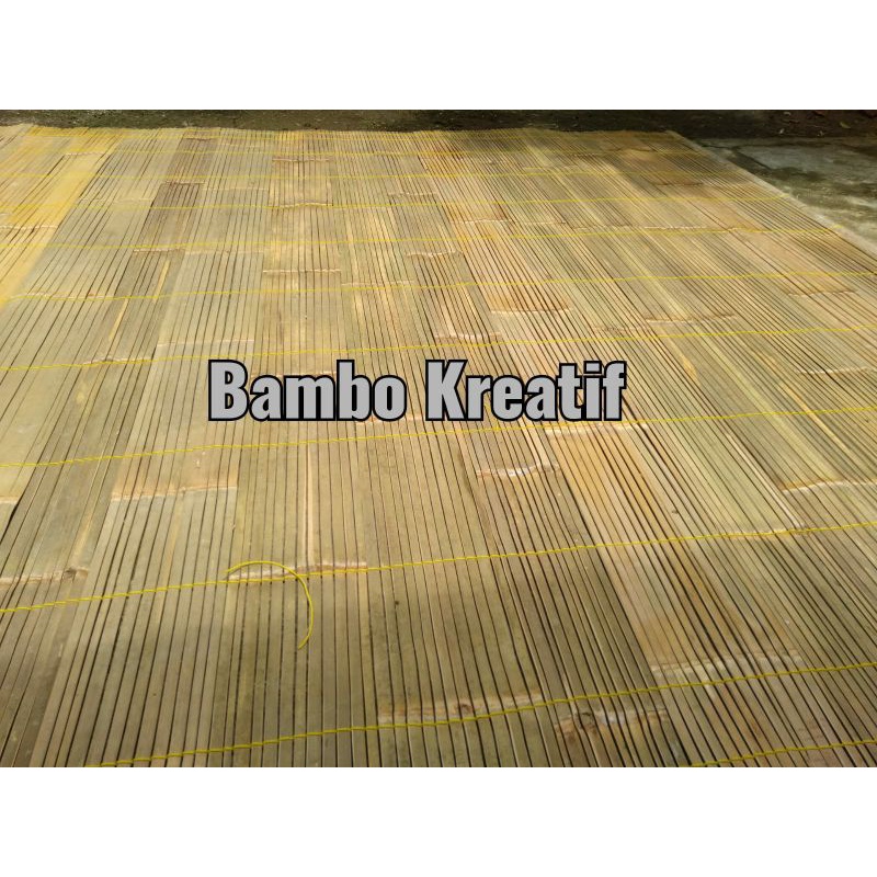 Jual Tirai Bambu,kerey,kerai ukuran L2xT2 meter Outdoor | Shopee Indonesia