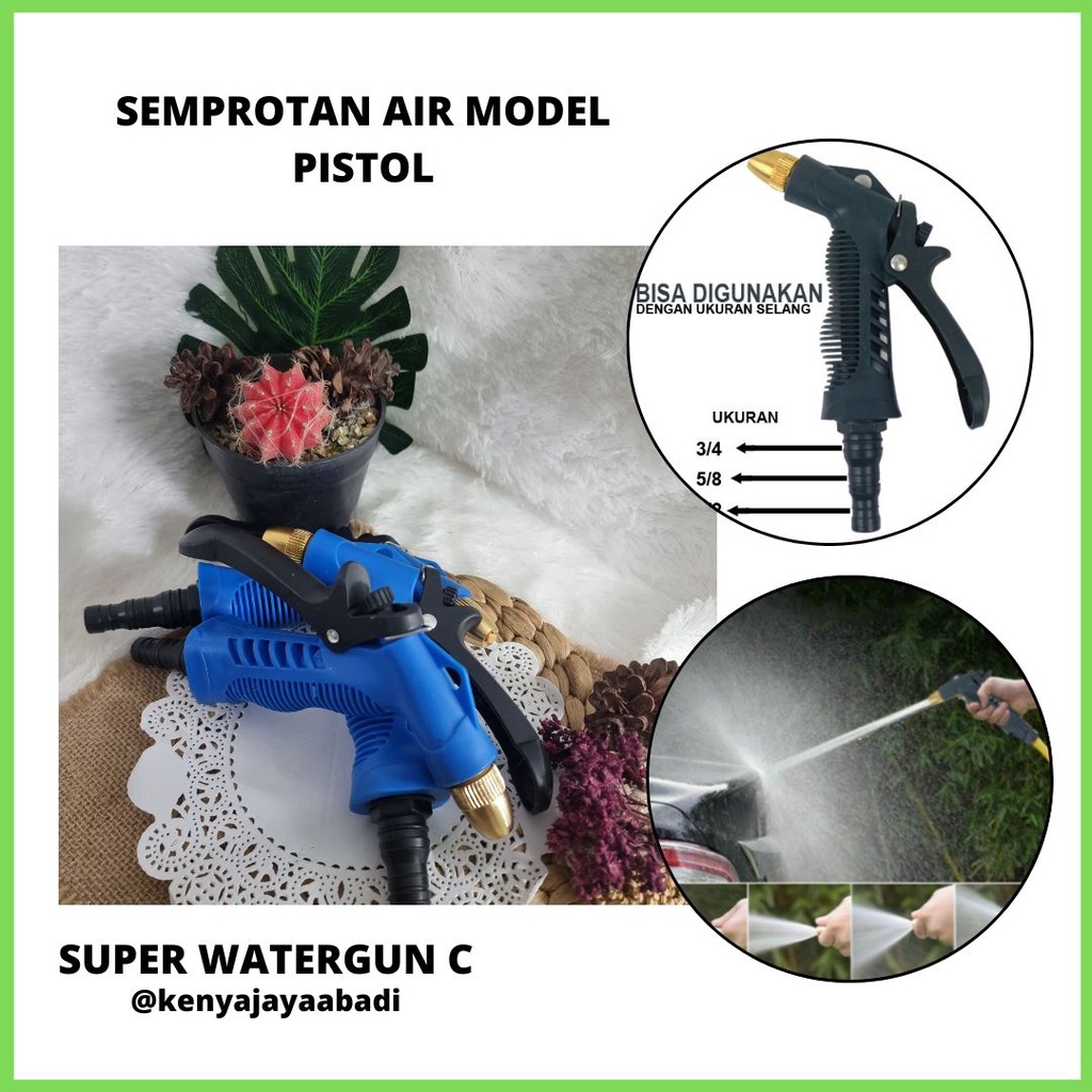 Jual SUPER WATERGUN C / KERAN AIR SEMPROT / HOSE NOZZLE / SEMPROTAN AIR ...