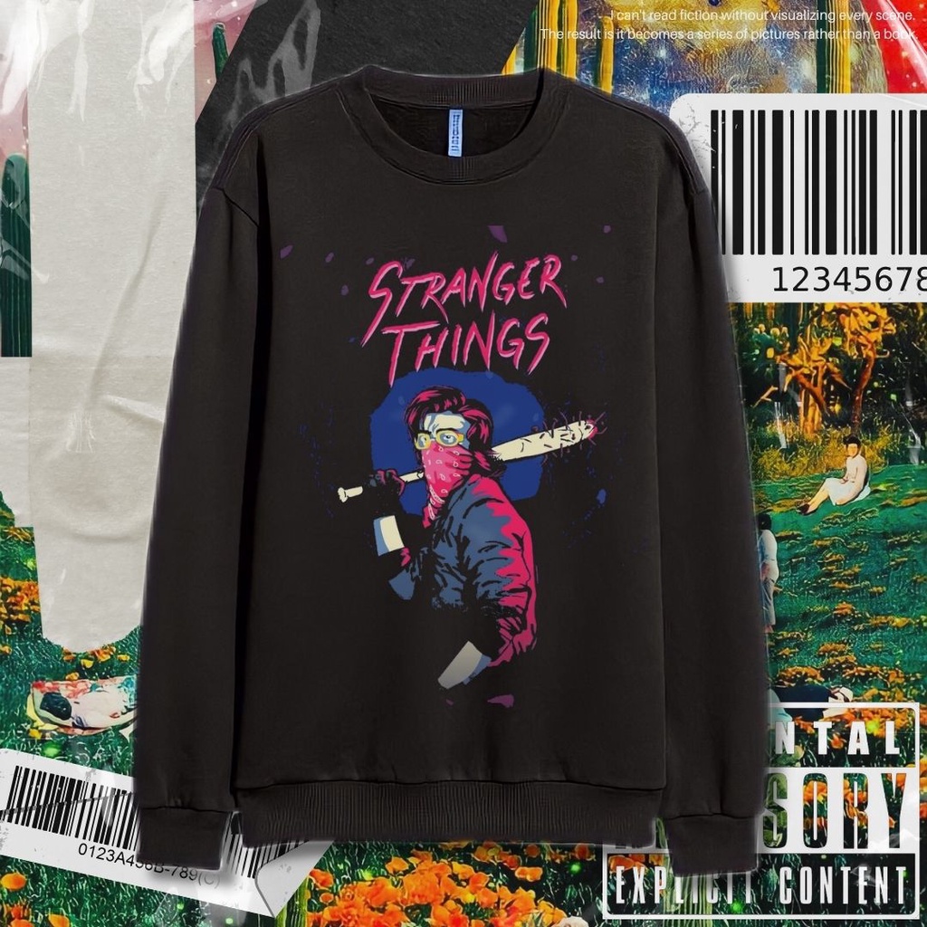Jual Psycho Crucify "Stranger Things" Crew Neck Sweater | Jaket ...