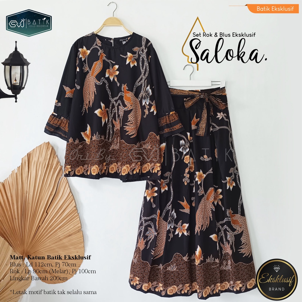 Jual SETELAN WANITA BATIK MODEL TERBARU 2025 SET BLOUSE ROK KONDANGAN ...