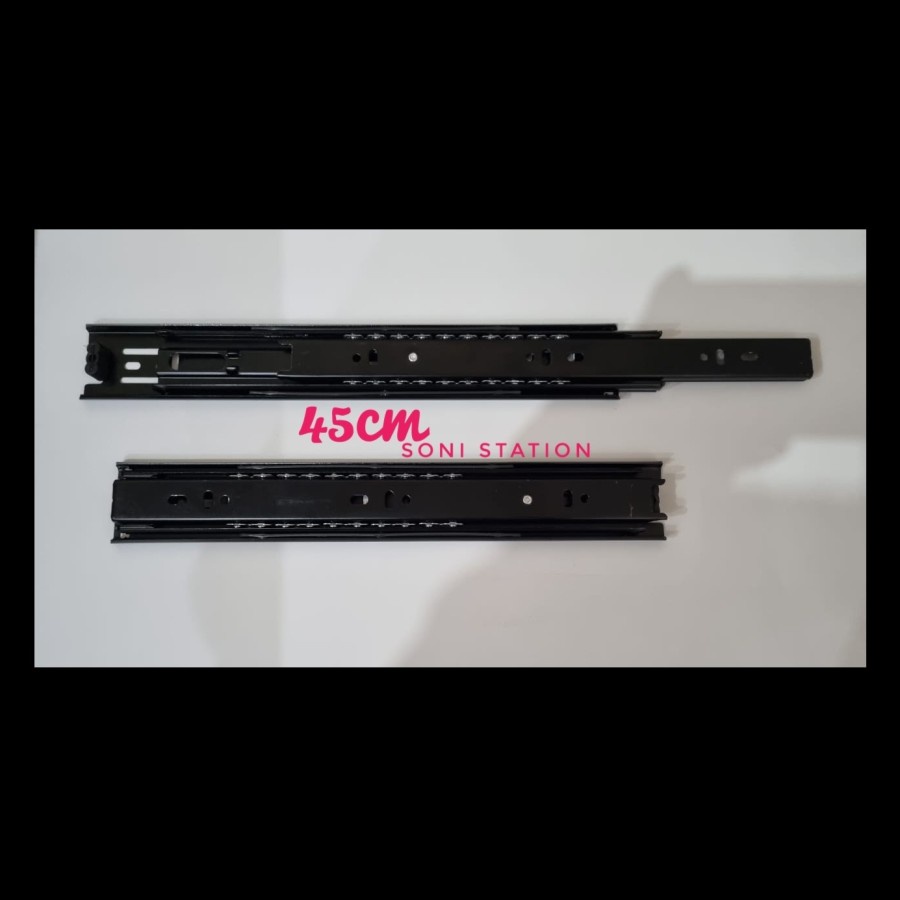 Jual rel laci huben FE ( full extension ) 45cm | Shopee Indonesia