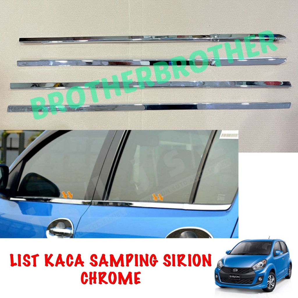 Jual List Kaca Samping Mobil Grand Sirion 2015 2017 Up Chrome | Shopee ...