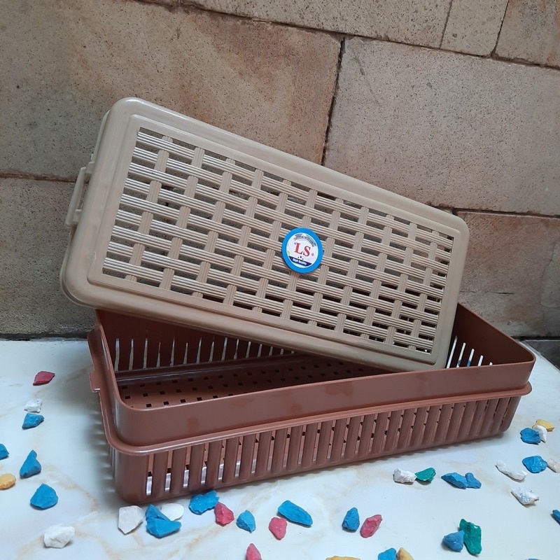 Jual KOTAK COKLAT + TUTUP SERBAGUNA/KOTAK PENYIMPANAN/Tempat Serbaguna ...