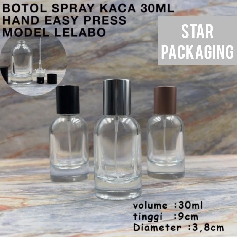 Jual Botol 30ml Botol Parfum 30ml Spray Kaca Hand Easy Pump Press Model ...