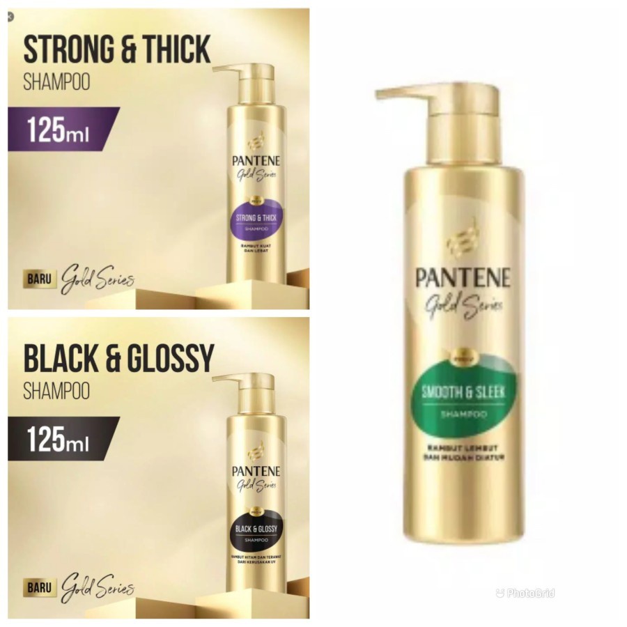 Jual Pantene Gold Series Shampoo Aneka Varian Botol Kecil 125 ml ...