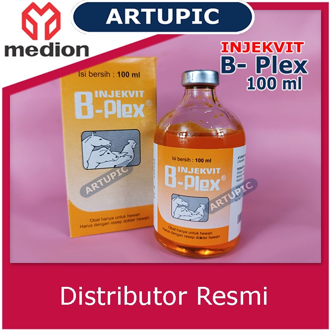 Jual Injekvit B-plex 100 ml Injeksi Vitamin B Kompleks 100 ml Sapi Ayam ...