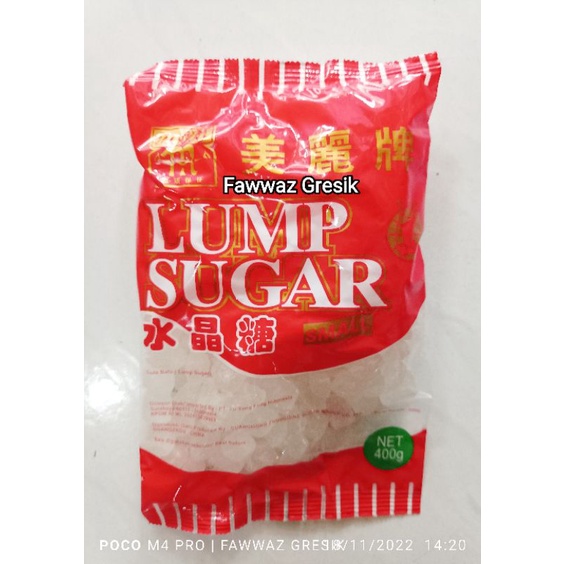 Jual Lump Sugar 400gr / Gula Batu 400 gram / Rock Candy | Shopee Indonesia