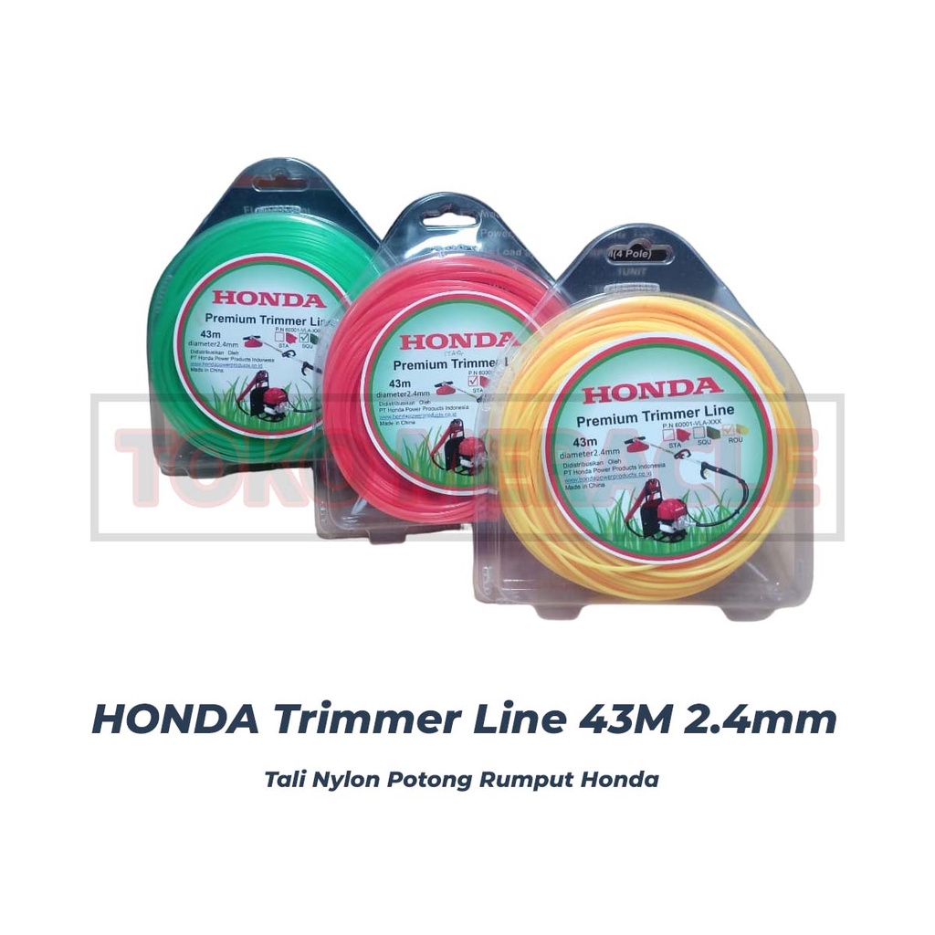 Jual [ORIGINAL] Honda Trimmer Line - Tali Nylon Senar Potong Rumput 43m ...