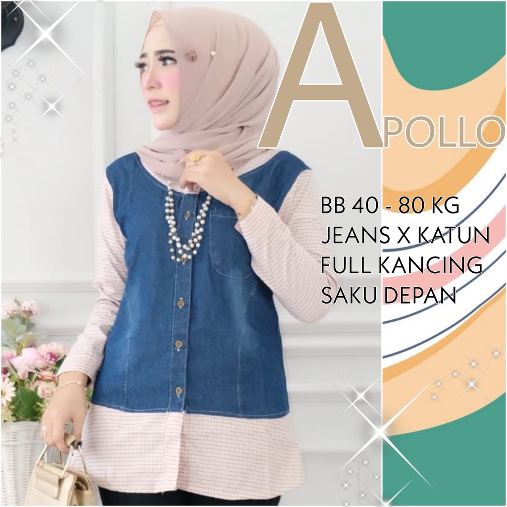 Jual ATASAN WANITA MODEL KOTAK APOLLO BUAT BB 45 SAMPAI 100 KG | Shopee ...