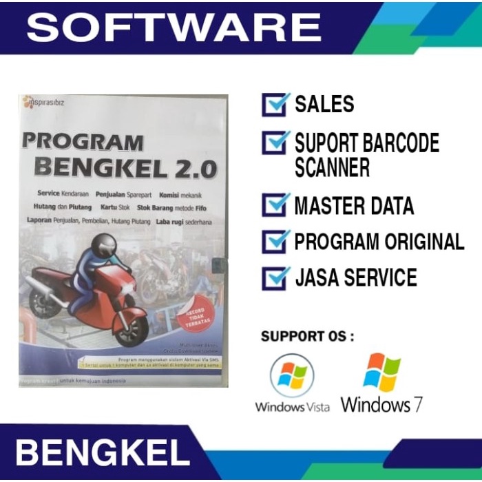 Jual PROGRAM SERVISE BENGKEL 2.0 ORI FULL SUPPORT FREE KONSULTASI | Shopee Indonesia