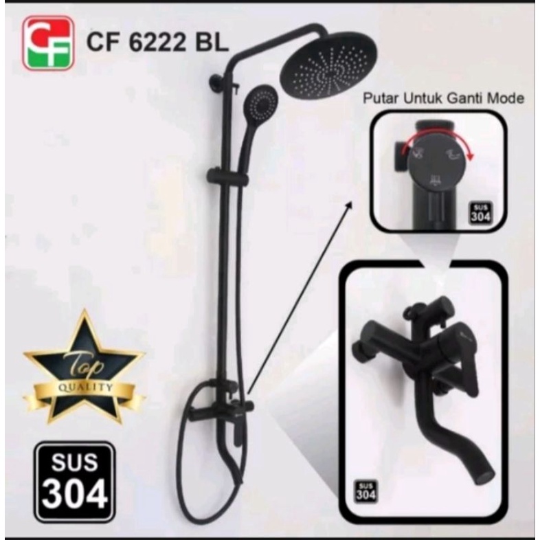 Jual shower tiang column panas dingin full sus 304/tiang shower mandi 1 ...