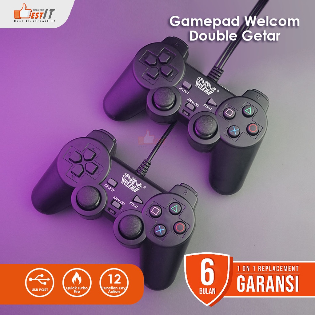 Jual Gamepad double Getar USB // Joystick Double Getar USB | Shopee ...