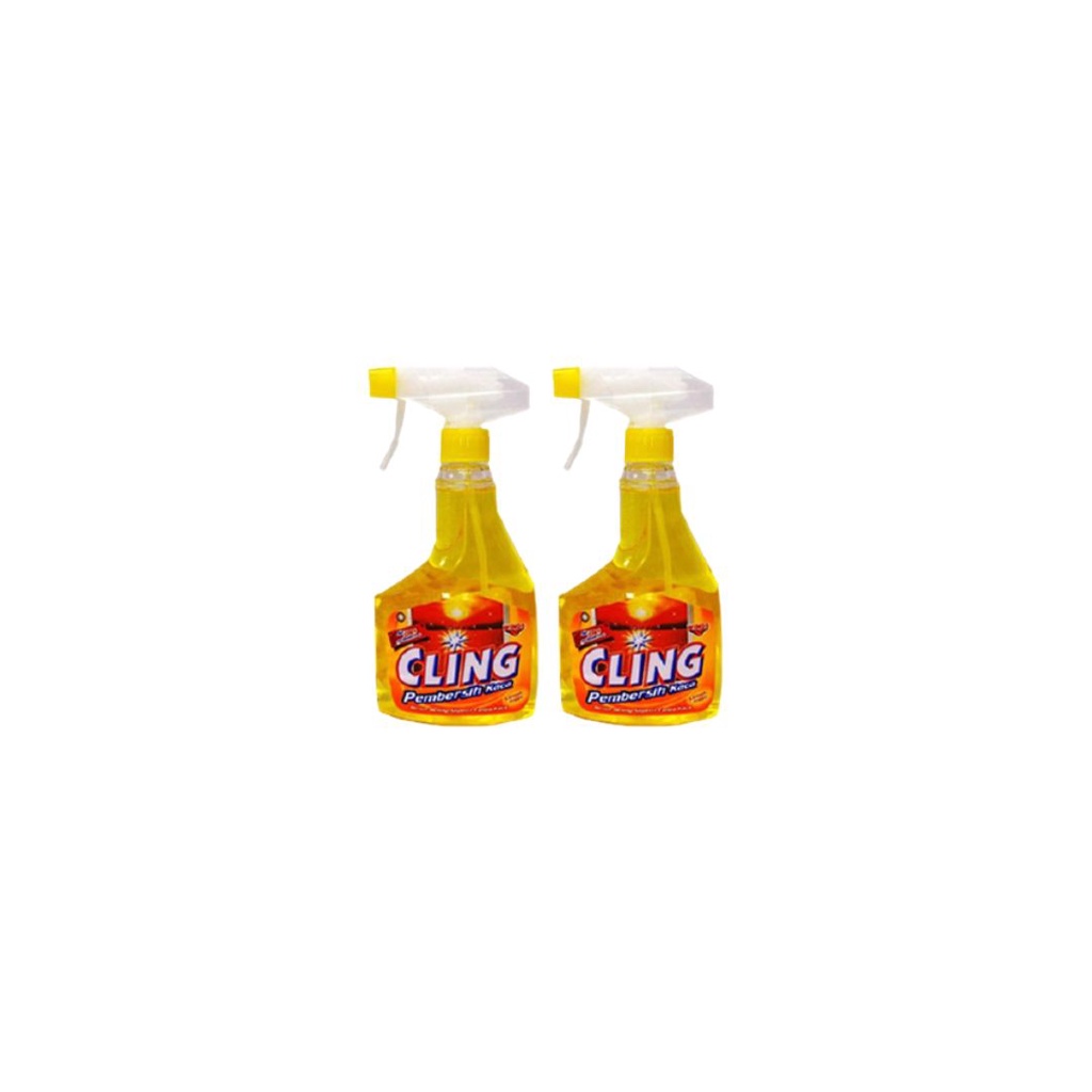 Jual Cling Pembersih Kaca Lemon Fresh Spray 2 x 440 mL | Shopee Indonesia