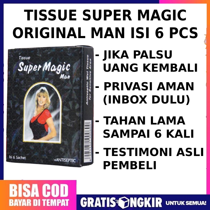 Jual Tissue Magic Man Original Kemasan Terbaru 2023 Tisu Tisue Tissu ...