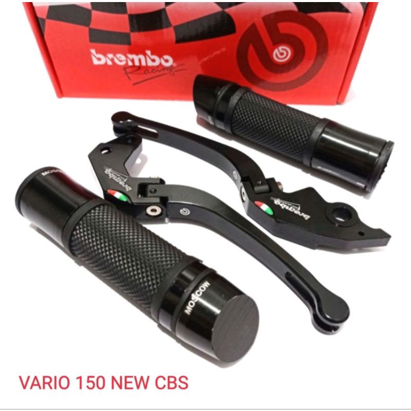 Jual Paket Handle Rem Brembo Model Lipat+HandGrip Jalu miring Censi PNP ...