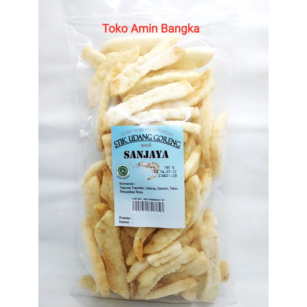 Jual Kerupuk Stik Udang Cap Sanjaya Snack/Cemilan | Shopee Indonesia