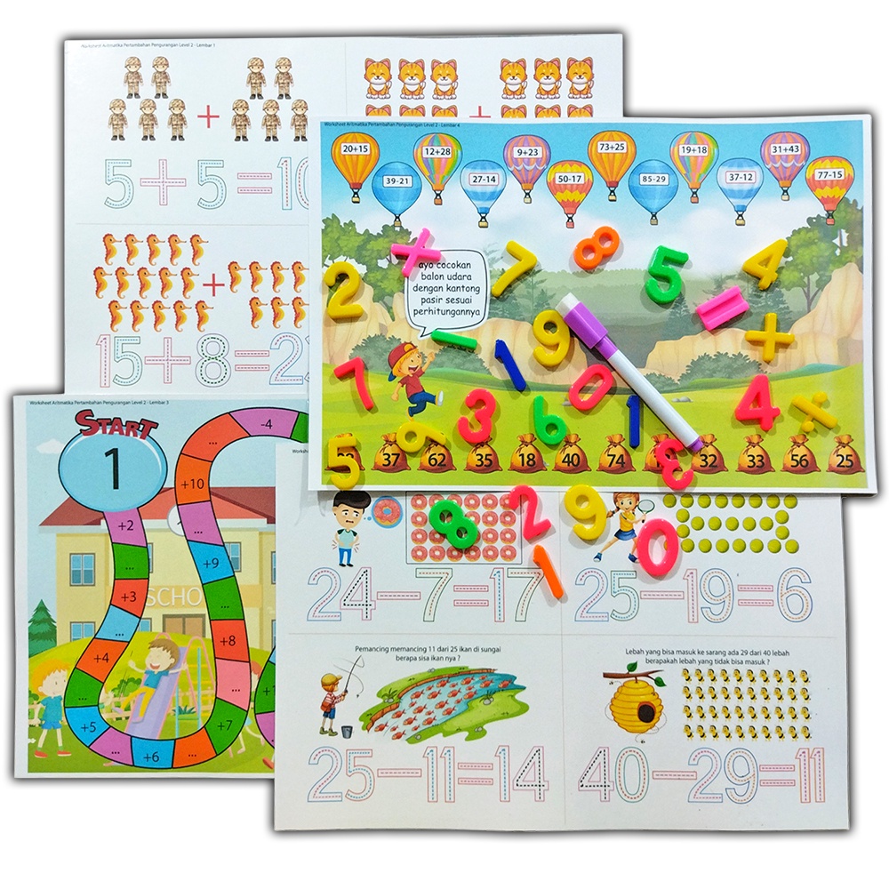 Jual Worksheet Wipe Clean Latihan Pertambahan Pengurangan Matematika ... Jual Worksheet Wipe Clean Latihan Pertambahan Pengurangan Matematika ...