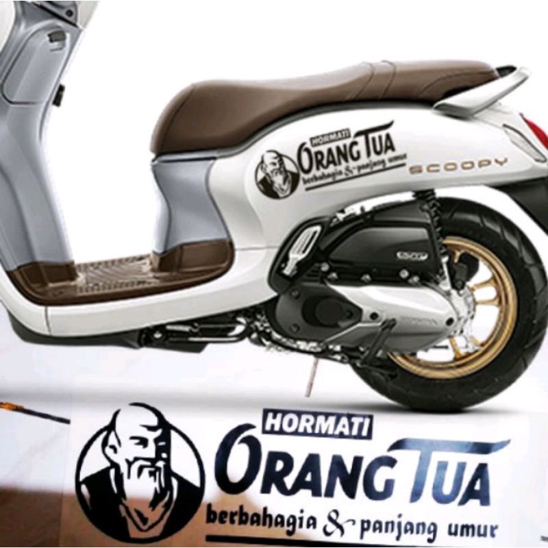 Jual STICKER HORMATI ORANG TUA CUTTING STICKER MOTOR KEREN SCOOPY ...