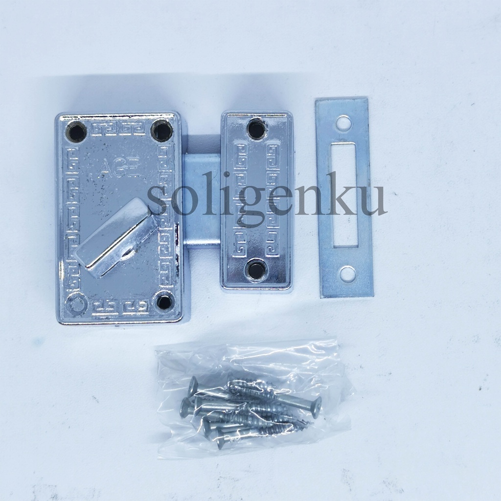 Jual Kunci / Slot Grendel / Kunci Age Putar Stainless/Antik | Shopee ...