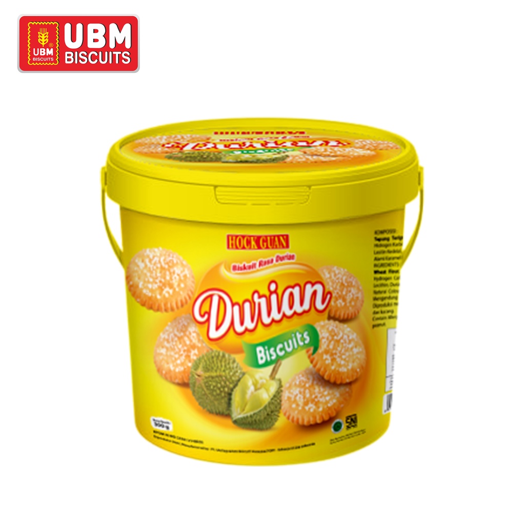 Jual UBM Biscuits HG Durian Bucket 300g | Shopee Indonesia