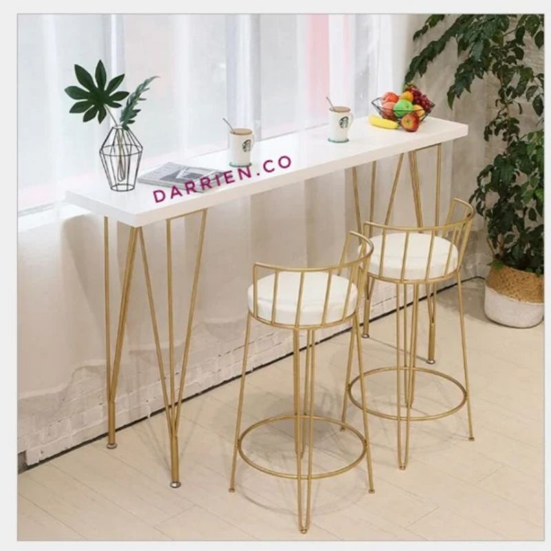 Jual Set meja & kursi bar / set mini bar / mini bar industrial besi ...