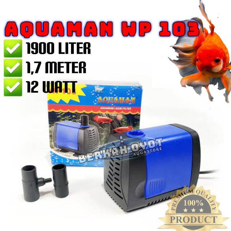Jual POWERHEAD POMPA FILTER AQUARIUM & KOLAM AQUAMAN 103 | Shopee Indonesia