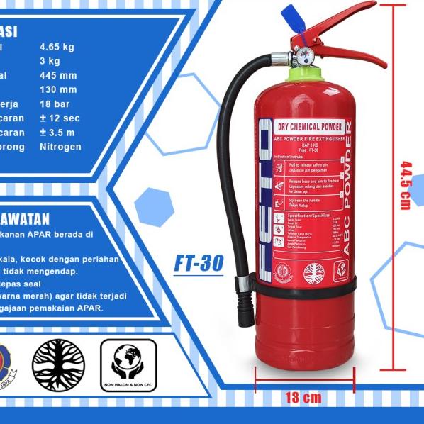 Jual Alat Pemadam Kebakaran (APAR)3KG - FETO | Shopee Indonesia