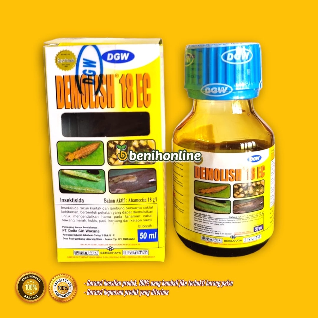 Jual INSEKTISIDA - DEMOLISH 18 EC - 50 ML - Abamectin - DGW Agrimec ...