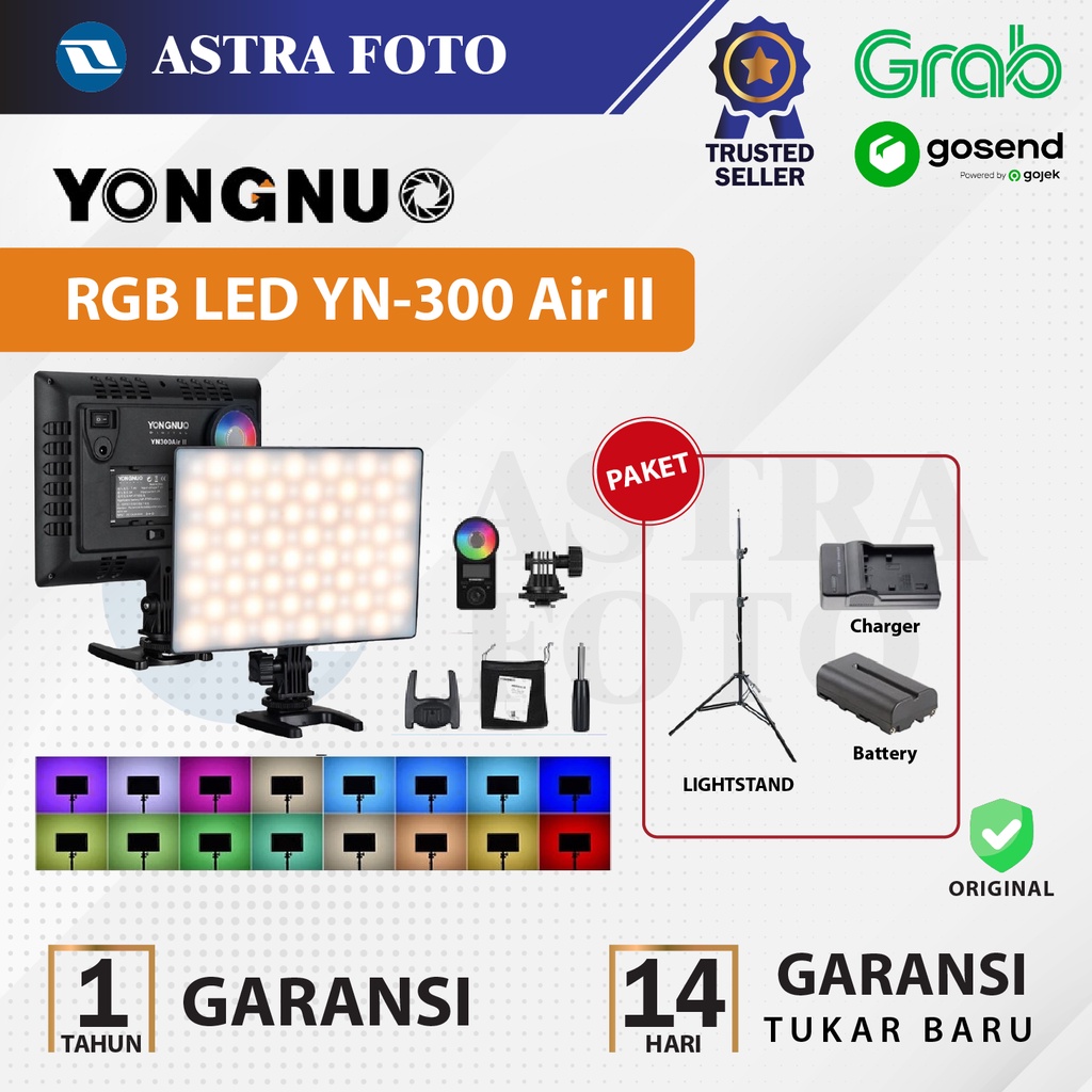 Jual Yongnuo YN-300 Air II RGB LED Video Light Studio Kamera YN300 Air ...