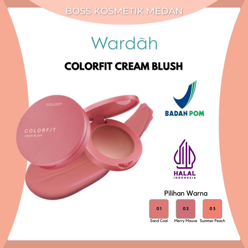 Jual WARDAH Colorfit Cream Blush 3gr | Shopee Indonesia