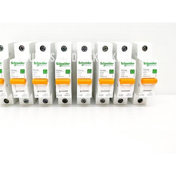 Jual MCB SCHNEIDER DOMAE 1 PHASE 6A 10A 16A 20A VARIAN - 6 | Shopee Indonesia