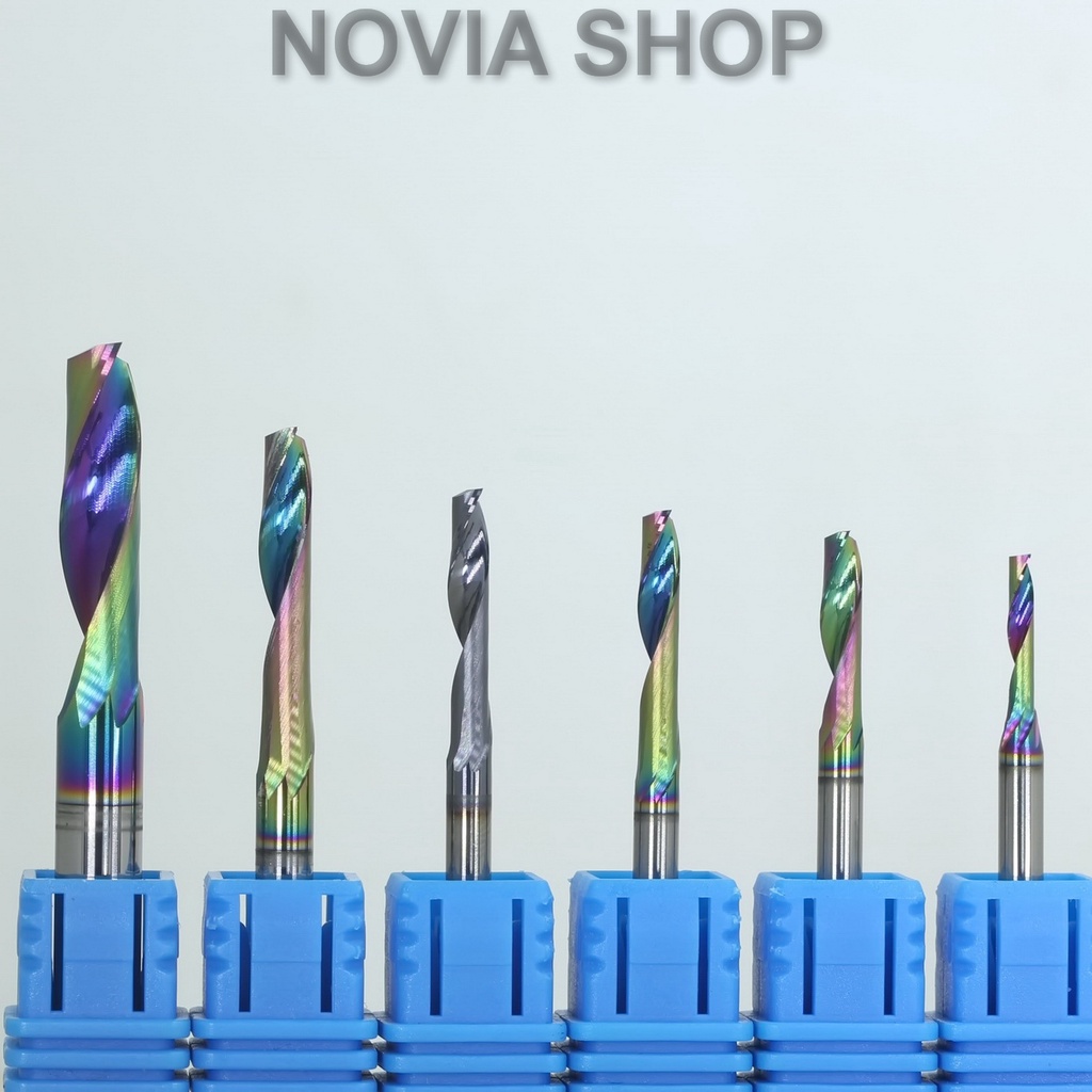 Jual Mata Router Bits CNC Single Flute DLC 1F Spiral Aluminium ACP ...