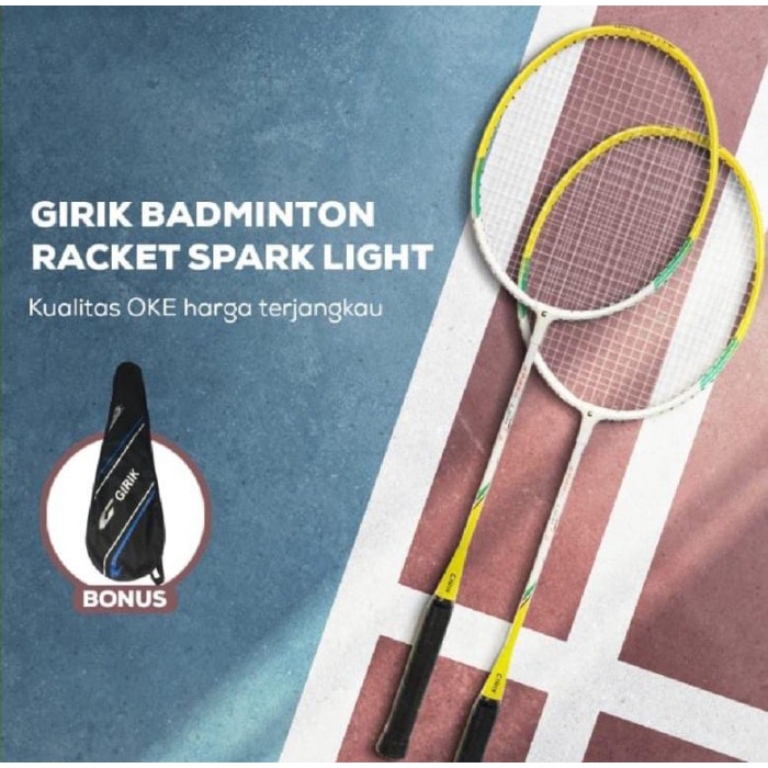 Jual Raket Badminton GIRIK - Spark Series- Set 2 Pc Racket and 1 Tube ...
