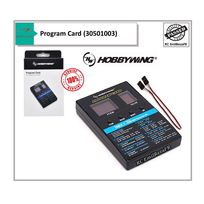 Jual Program Card ESC Hobbywing 30501003 | Shopee Indonesia
