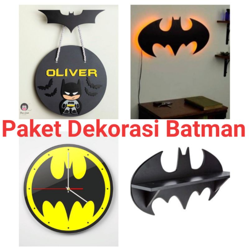 Jual hiasan dinding Batman, lampu tidur Batman, rak dinding batman ...