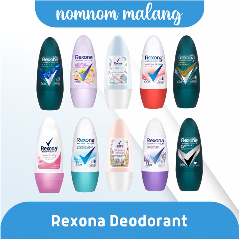 Jual Rexona Deodorant Roll On 45 ml | Shopee Indonesia