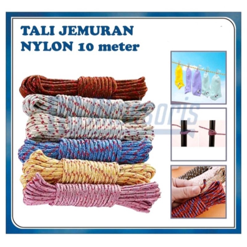 Jual TALI jemuran NYLON 10M 10 meter / Tali Jemuran Nilon Tambang 10M ...