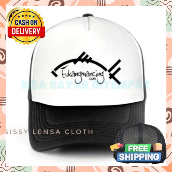 Jual 0 Topi Jaring Trucker Tukang Mancing - Slc - Hitam Putih | Shopee ...